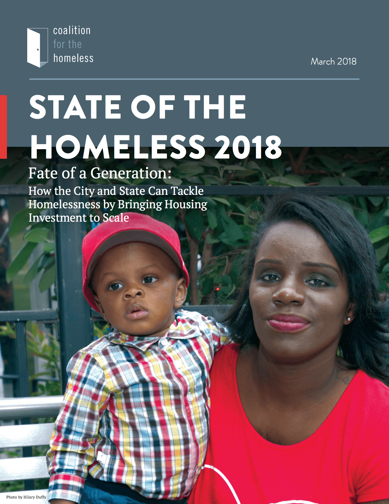 SOTH2018_Cover - Coalition For The Homeless