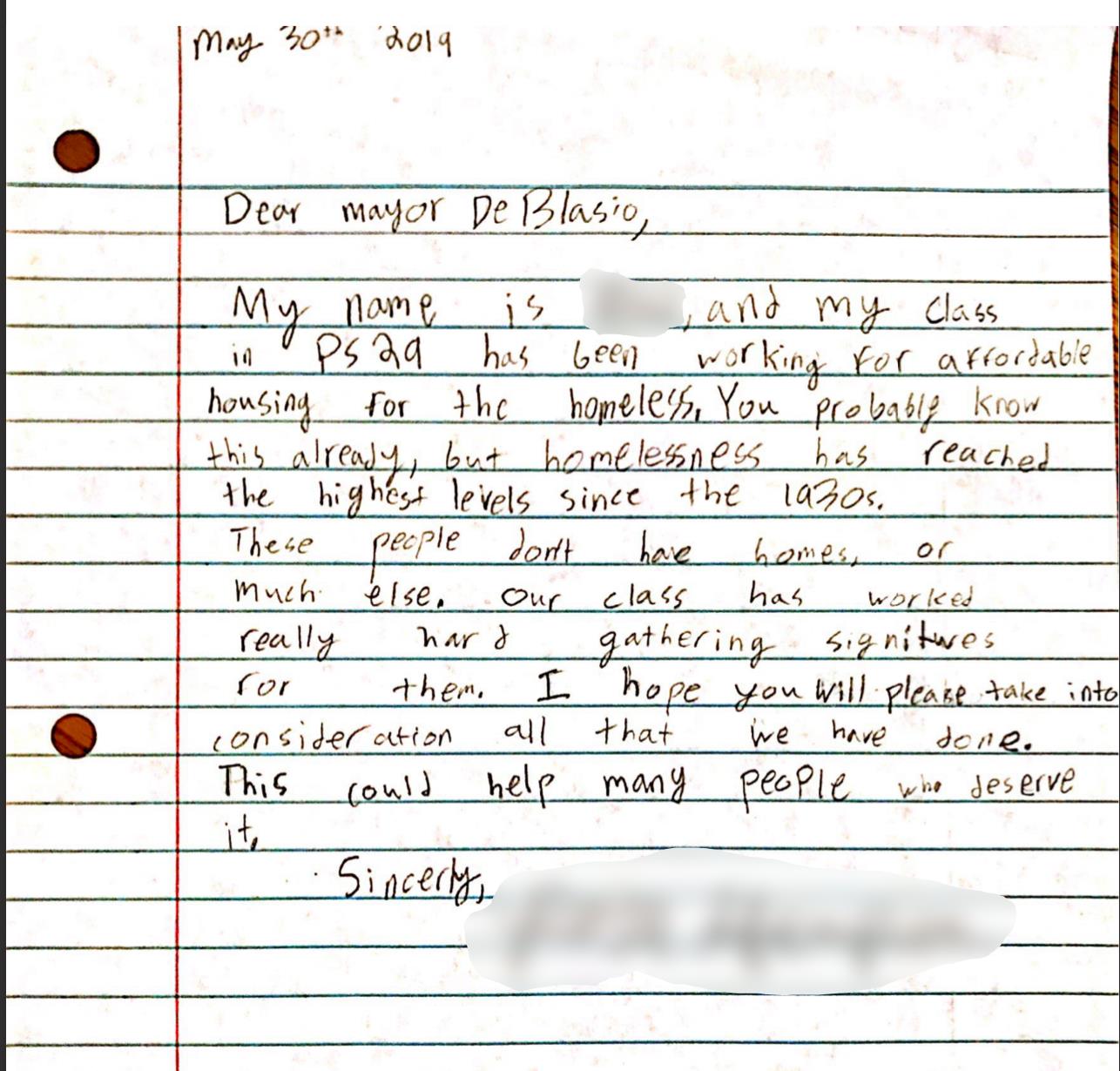 Messages from Kids - Coalition For The Homeless